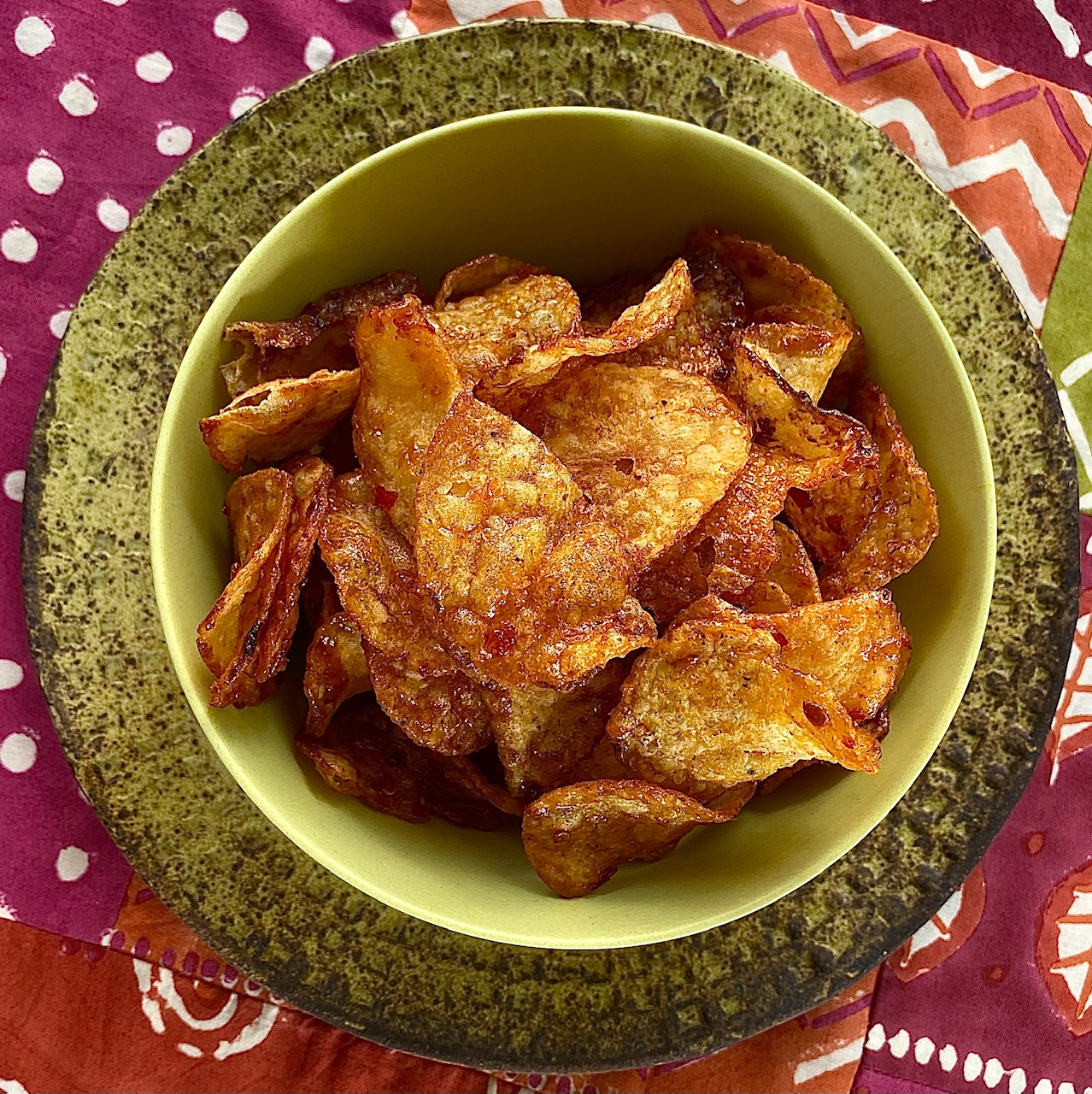 AwesomeYo’s Spiced Potato Chips : The Peasant Wife - The Peasant Wife